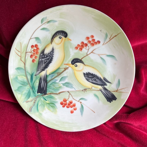 Lefton | Accents | Vintage Lefton Gold Finch Plate 8 Diameter Si5882 ...